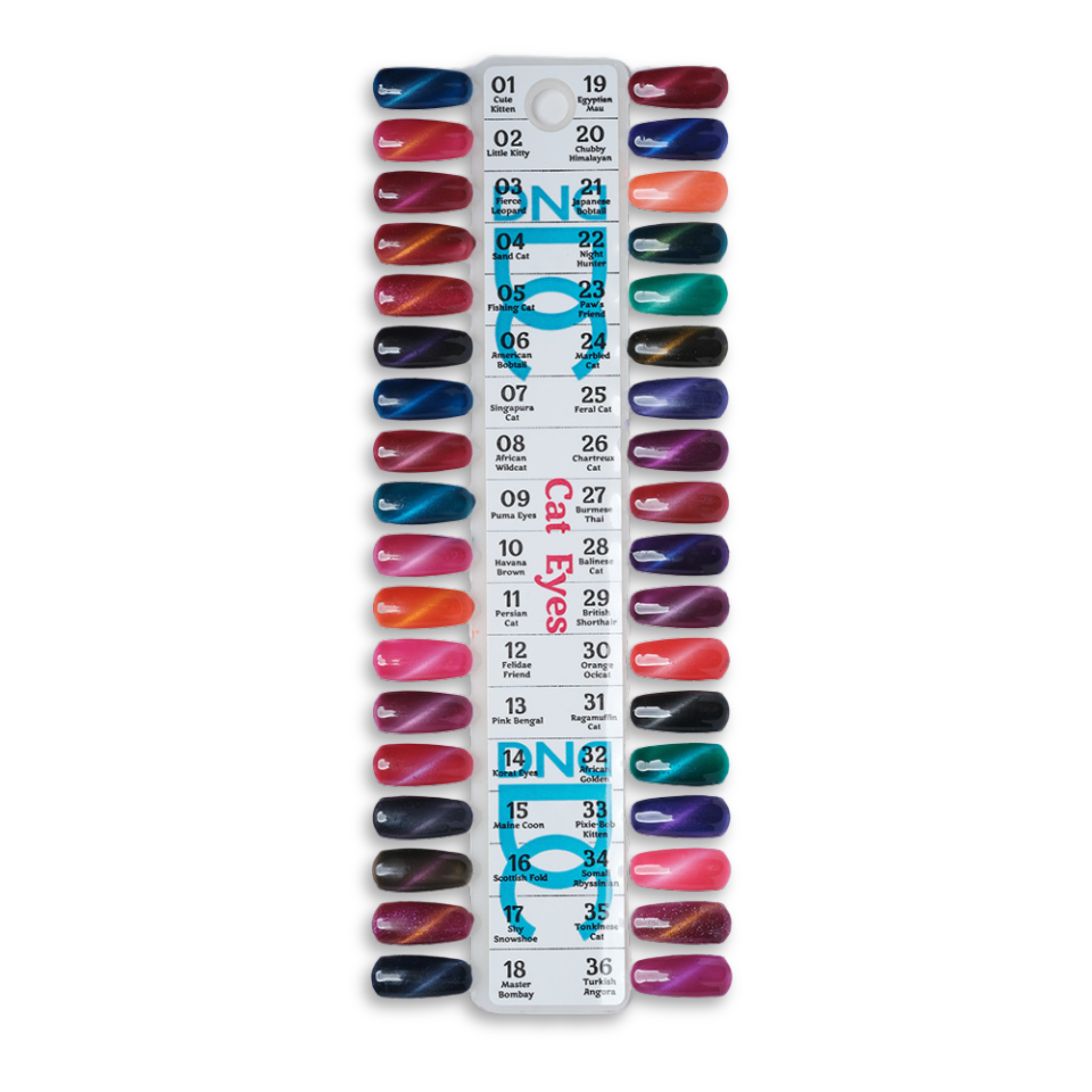 DC Cat Eyes Collection Color Swatches – DND Gel