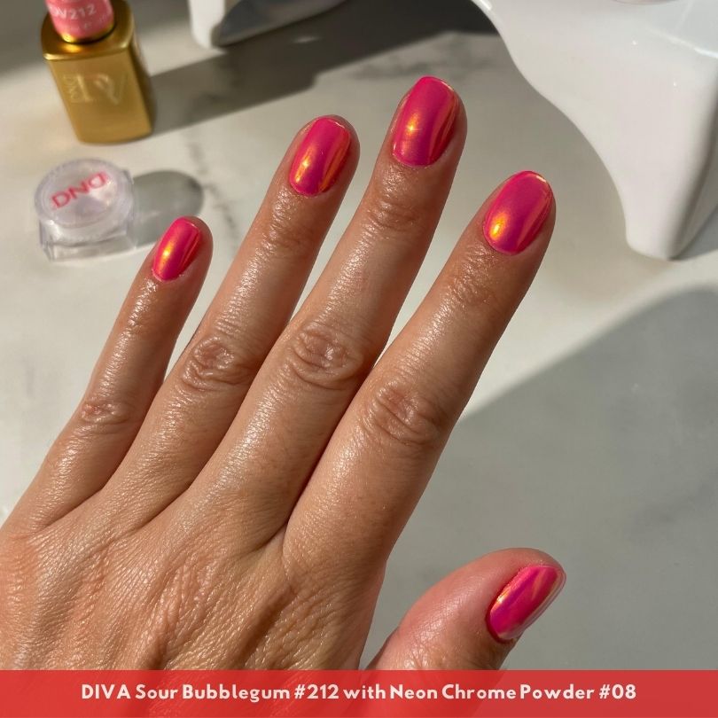 DND Chrome Powder — Neon #01 (12pcs.) – DND Gel